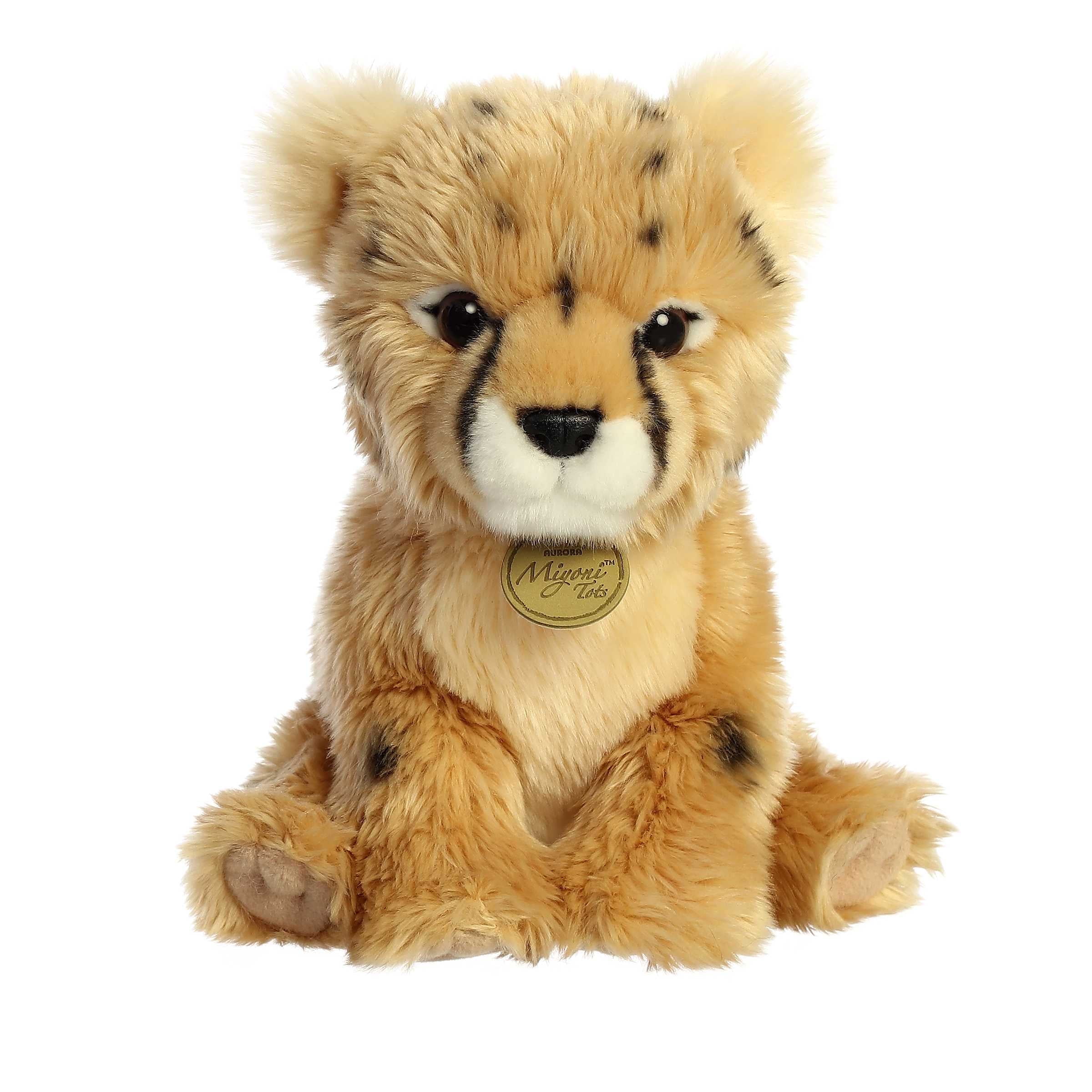 Aurora - Small Gold Miyoni Tots - 9" Cheetah Cub - Adorable Stuffed ...
