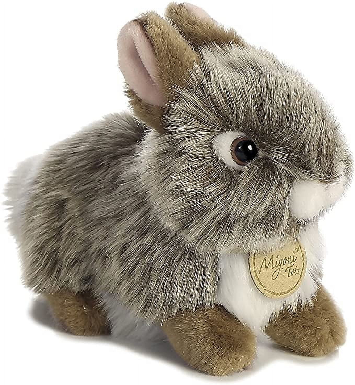 Aurora - Small Gray Miyoni Tots - 7" Baby Bunny - Adorable Stuffed ...