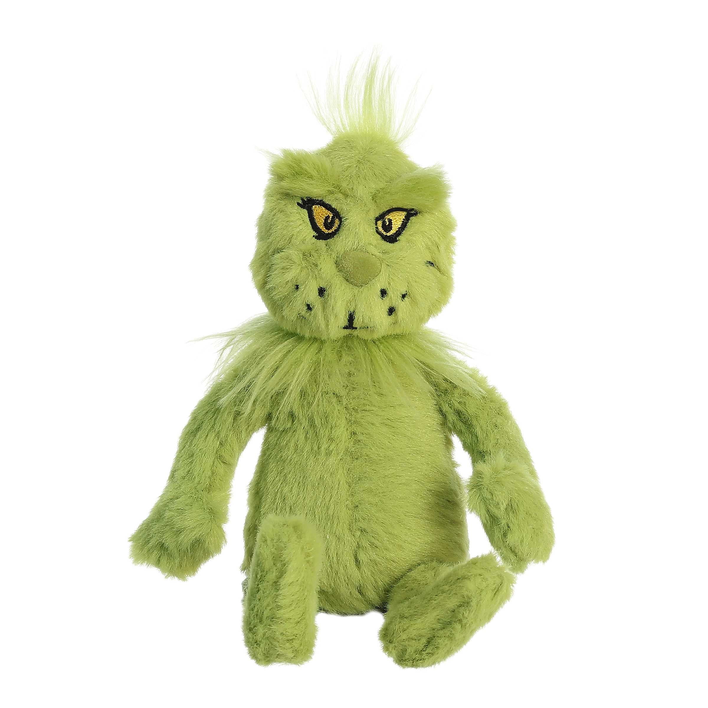 Aurora - Small Green Dr. Seuss - 7" Grinch - Whimsical Stuffed Animal ...