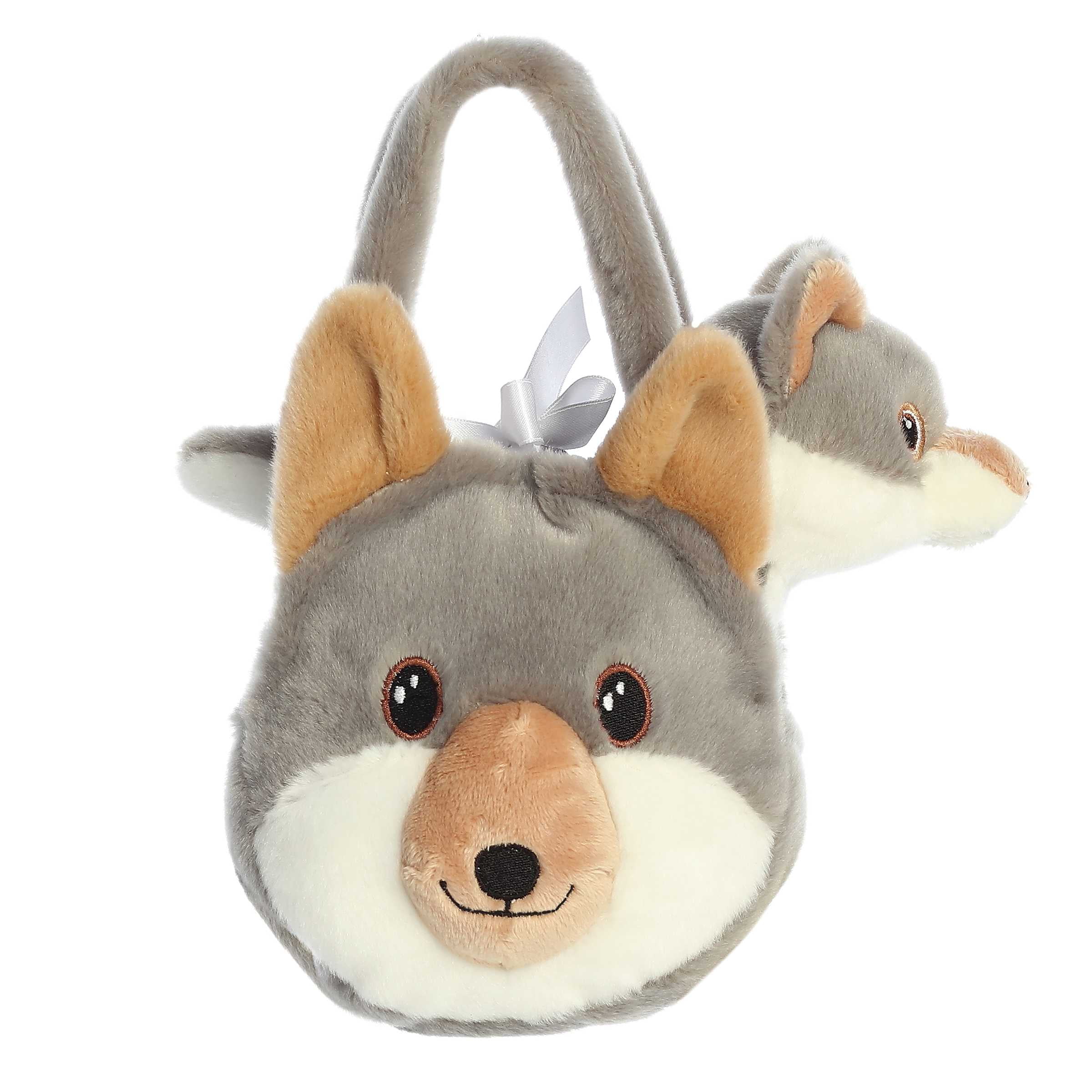 Aurora - Small Grey Eco Nation - 6" Wolf - Eco-Friendly Stuffed Animal ...