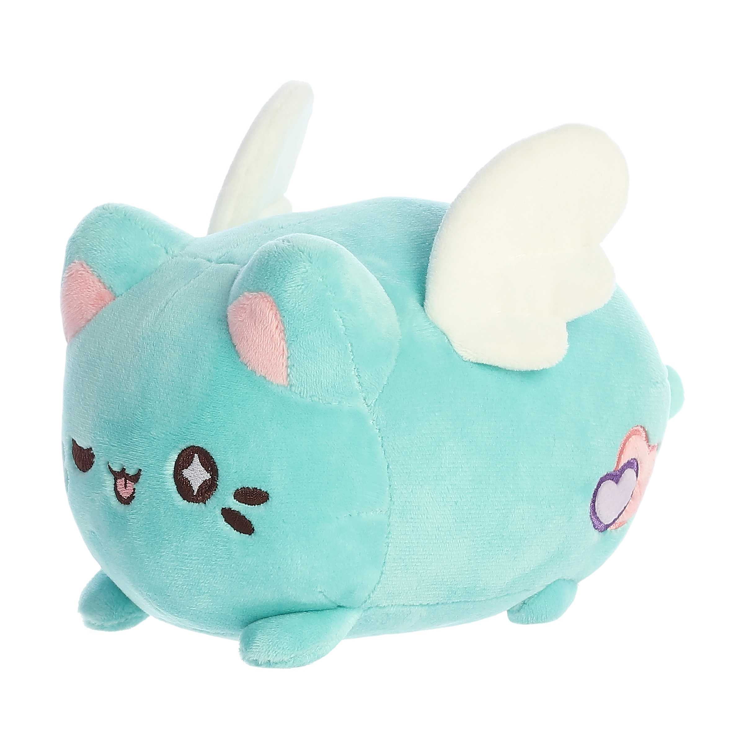 Aurora Enchanting Tasty Peach Mint Candy Heart Meowchi Plush 7in - Walmart.com