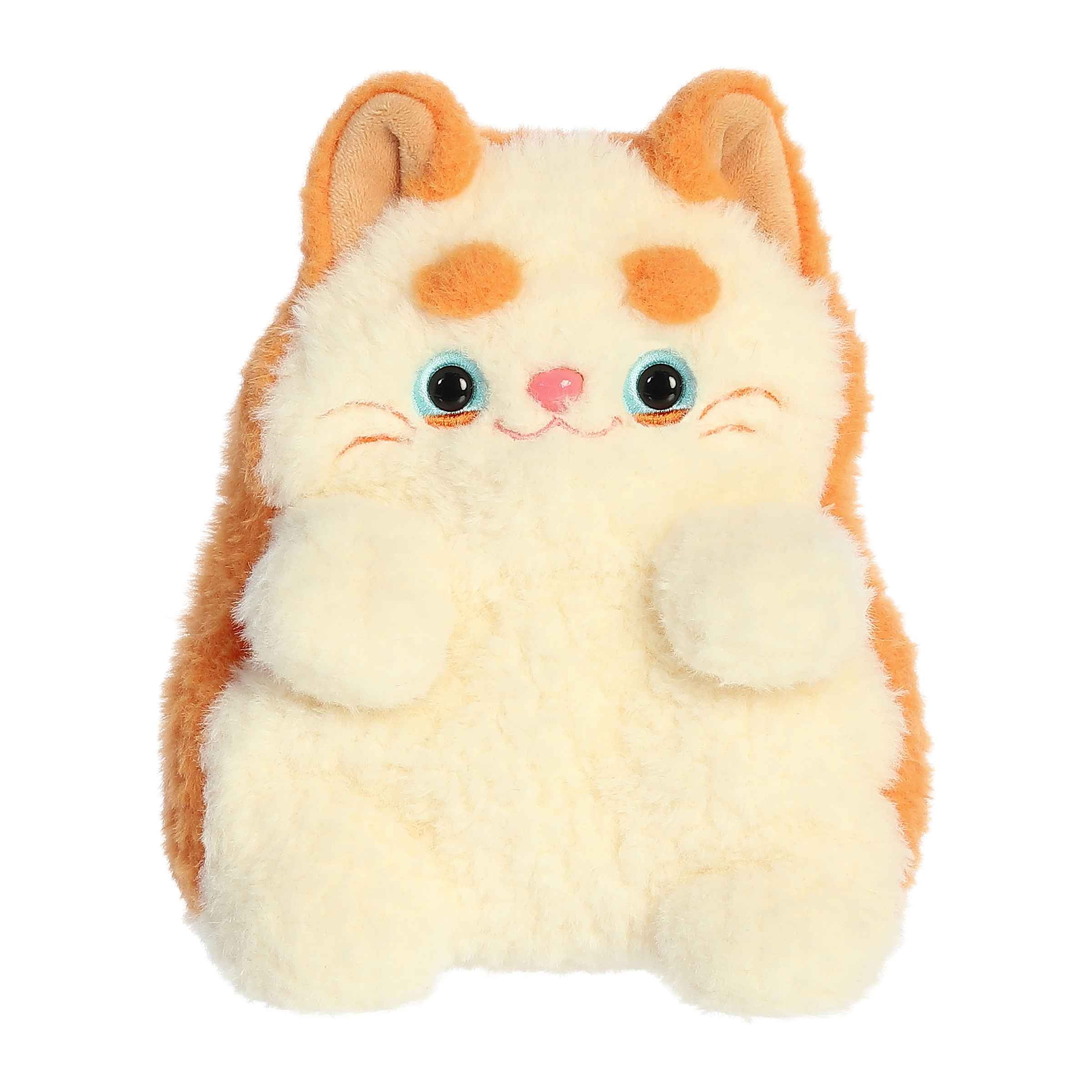 Aurora - Small Orange Mewmews - 7" Cheddar - Playful Stuffed Animal ...