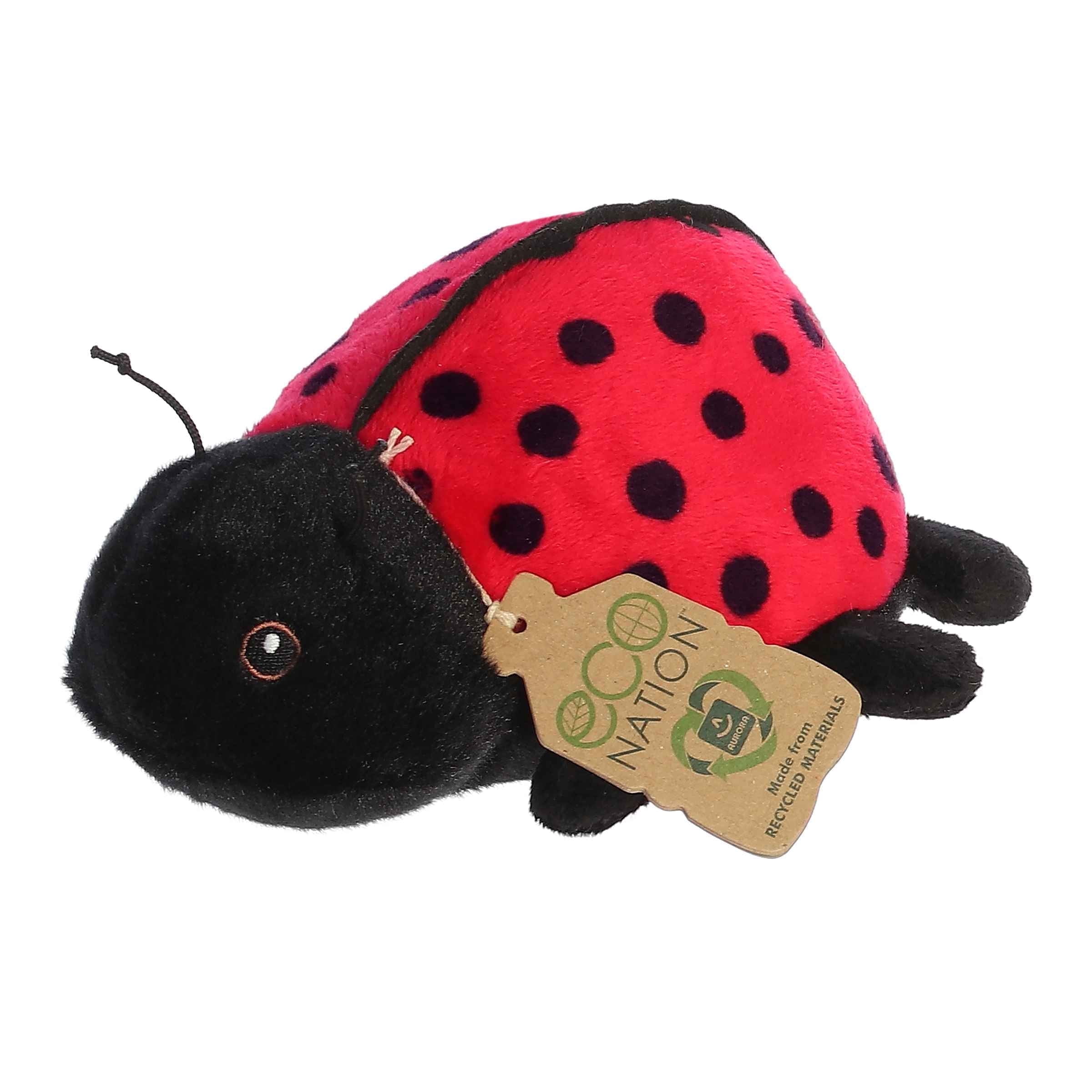 Aurora - Small Red Eco Nation - Eco Softies 6" Ladybug - Responsibly ...