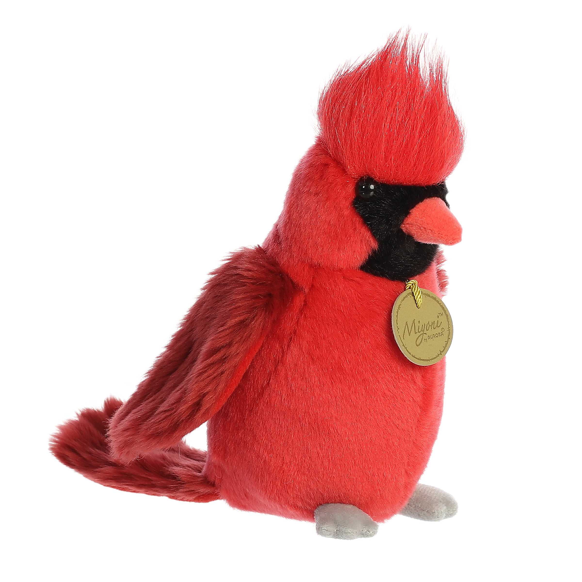 Aurora - Small Red Miyoni - 9" Cardinal - Realistic Stuffed Animal ...