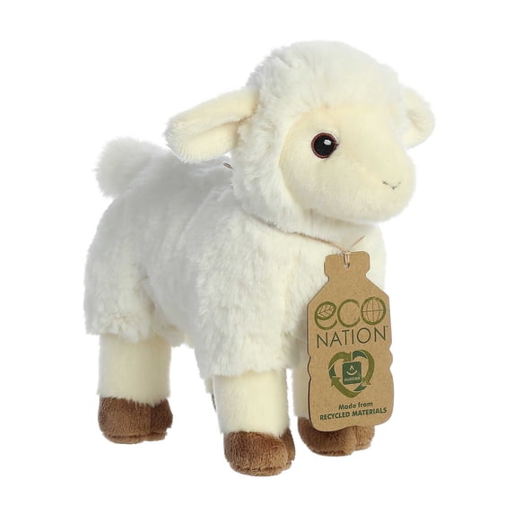 Aurora - Small White Eco Nation - 8" Lamb - Responsibly Made Stuffed ...