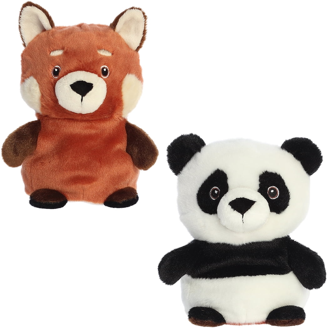 Aurora - Small White Eco Nation - Reversible Eco Pairs 6.5" Red Panda ...