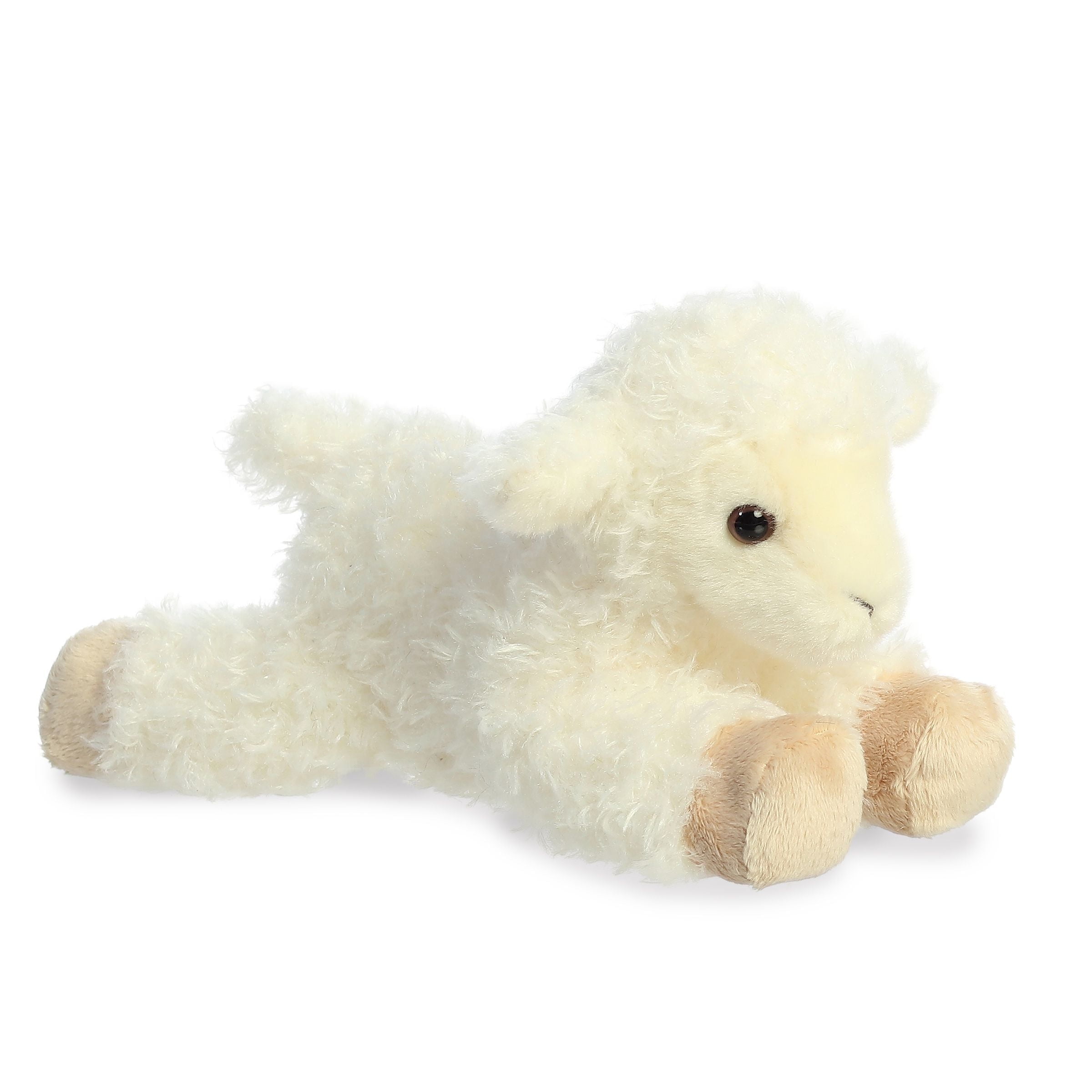 Aurora - Small White Mini Flopsie - 8.5" Luna Lamb - Adorable Stuffed ...