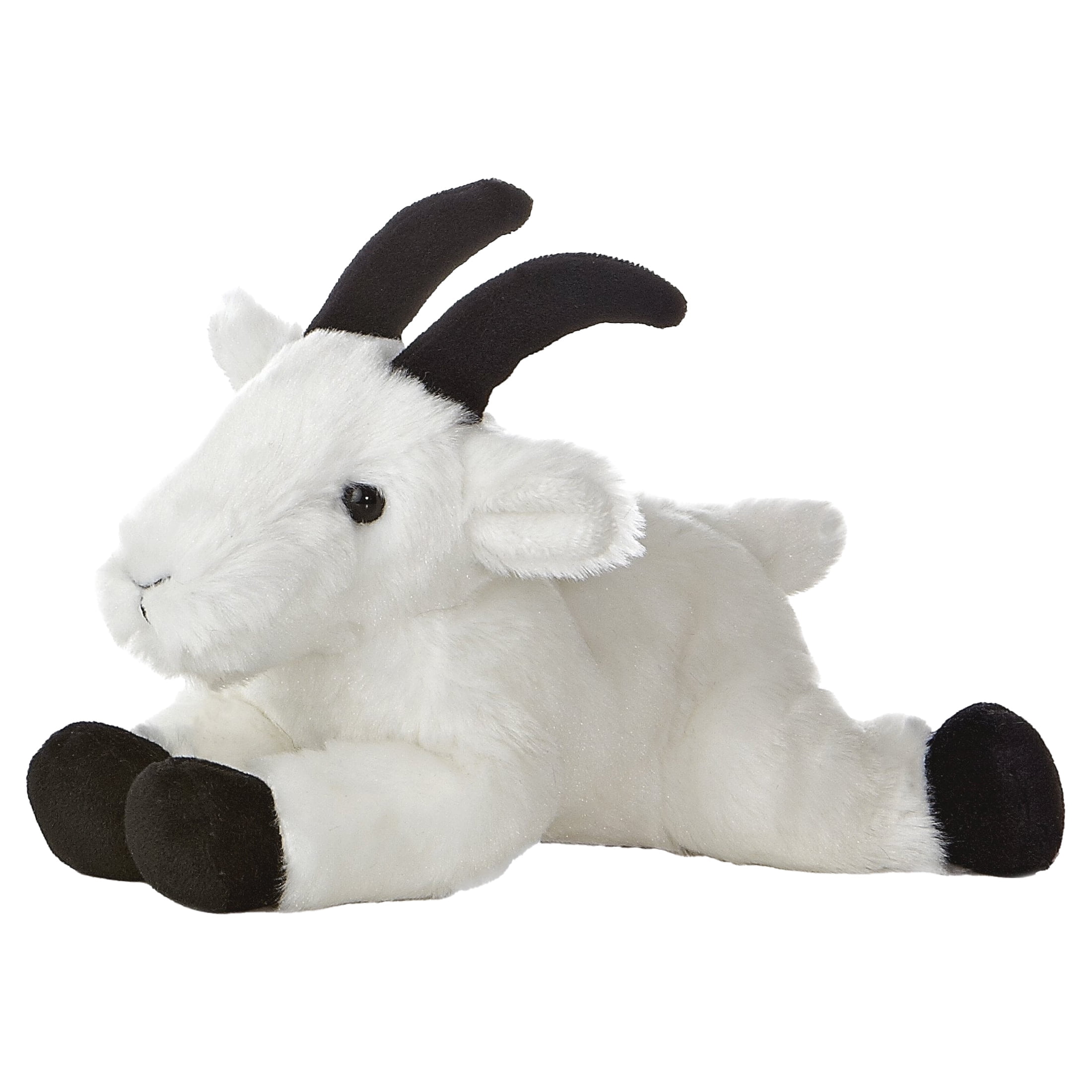 Aurora Plush Toy - Cute Little Rocky Mountain Goat - Small White Mini ...