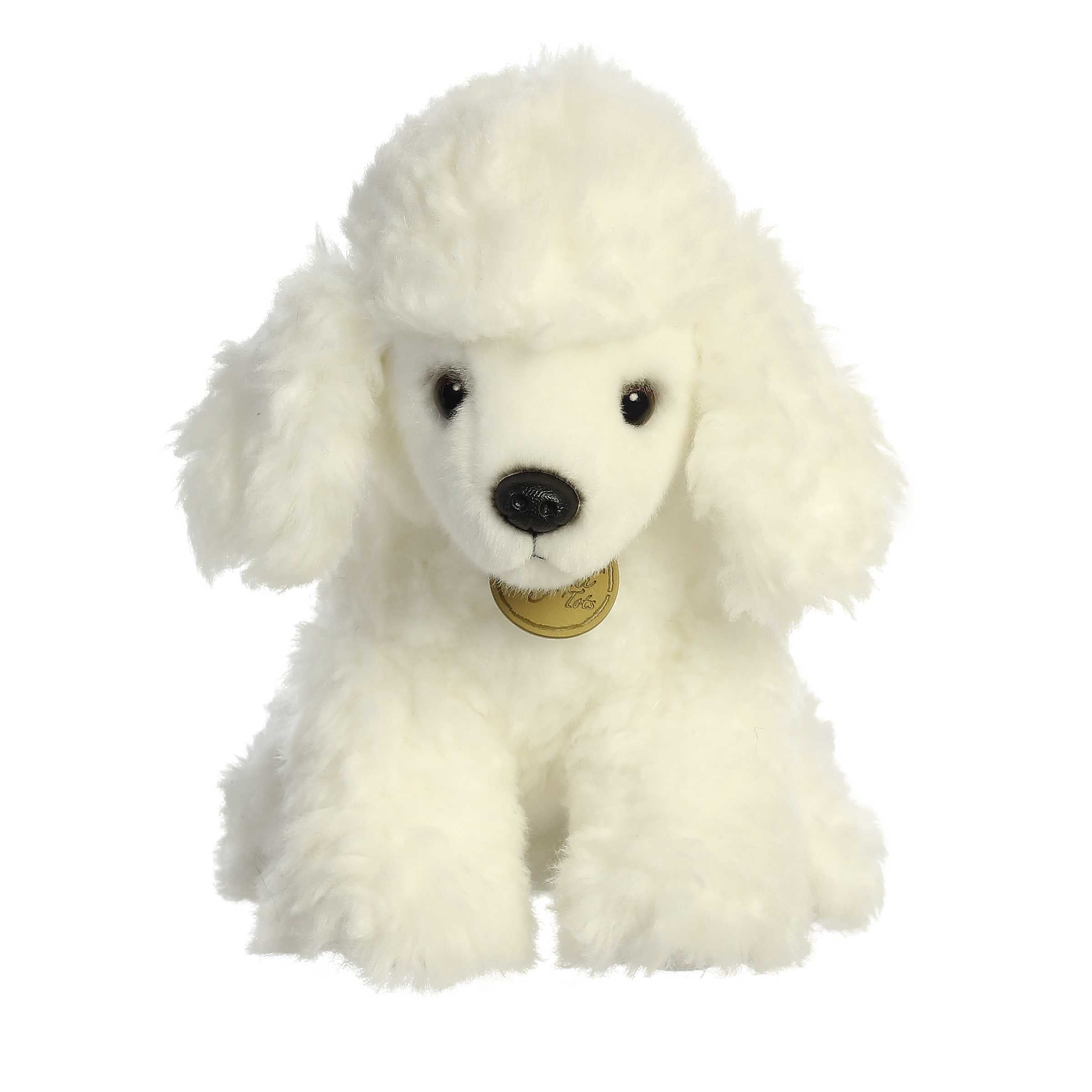 Aurora - Small White Miyoni Tots - 9" Poodle Pup - Adorable Stuffed ...