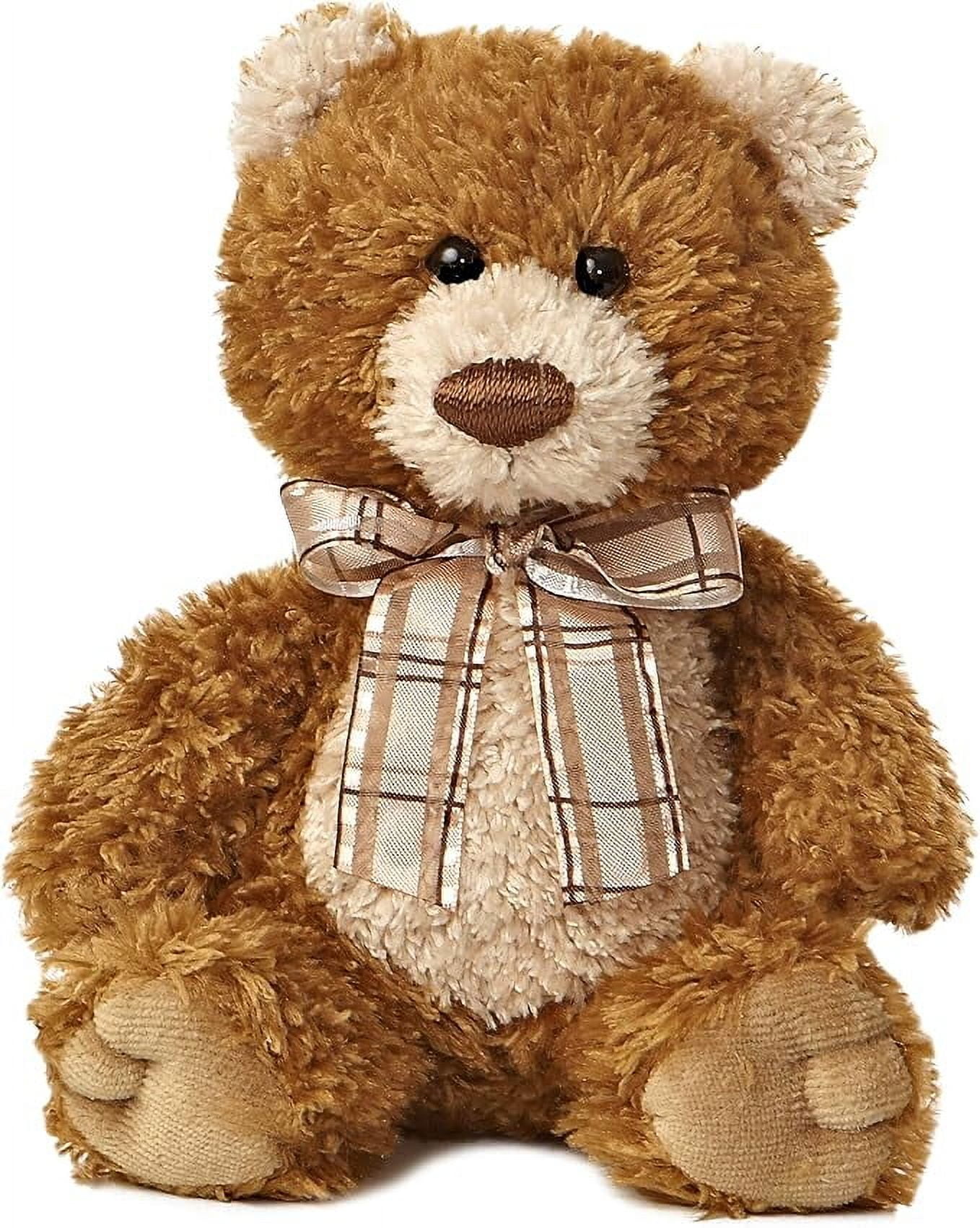 Aurora® Snuggly Bear Brown Sugar™ Stuffed Animal - Comforting Companion ...
