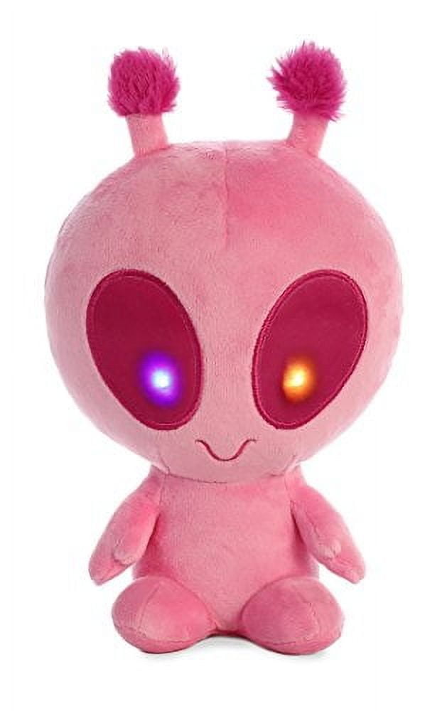 Aurora, Solar Light Up Alien Plush, Pink, Glow Eyes, Soft Touch ...