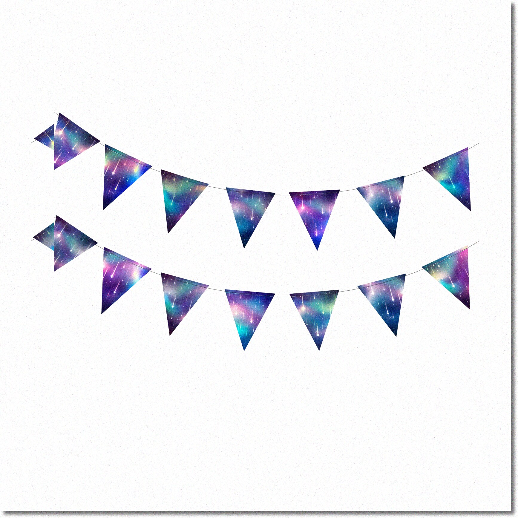 Aurora Starry Night Pennant Garland - Perfect for Weddings, Birthdays ...