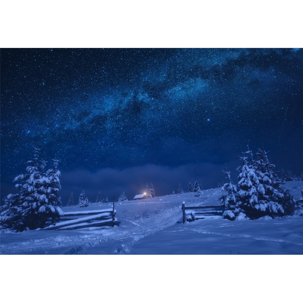 Aurora Starry Sky Background for Portrait Photo Shoot Winter Natural ...
