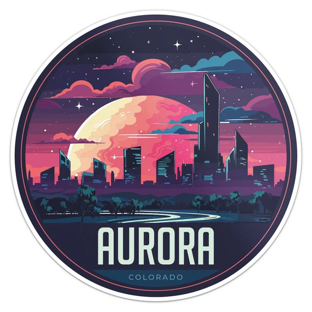Aurora Sticker Phone Decal Water Bottle Stickers Car Decals, Laptop ...
