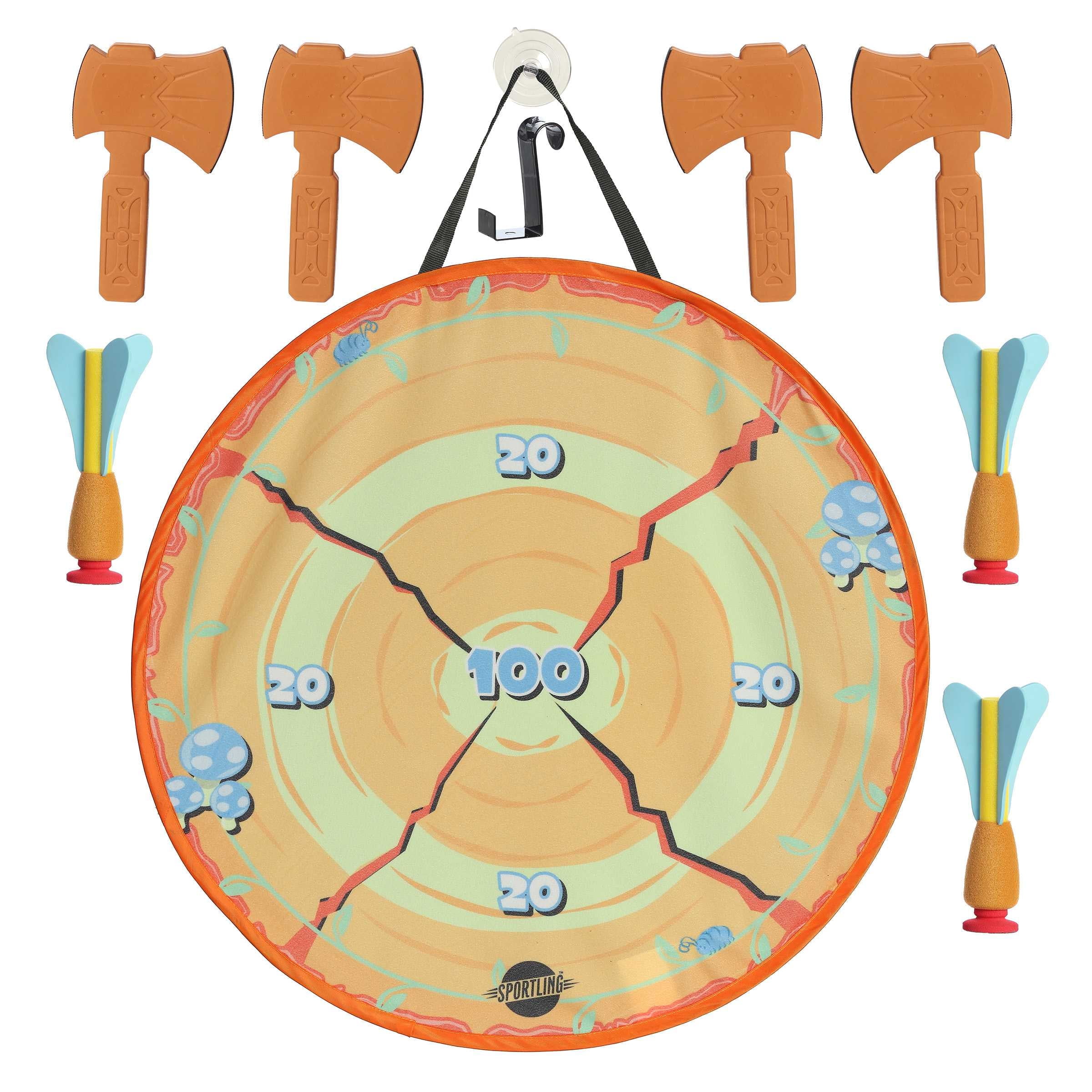 Aurora Toys - Large Orange Sportling - 18.5" Combo Axe + Dart Throwing Set - Engaging Toy ...