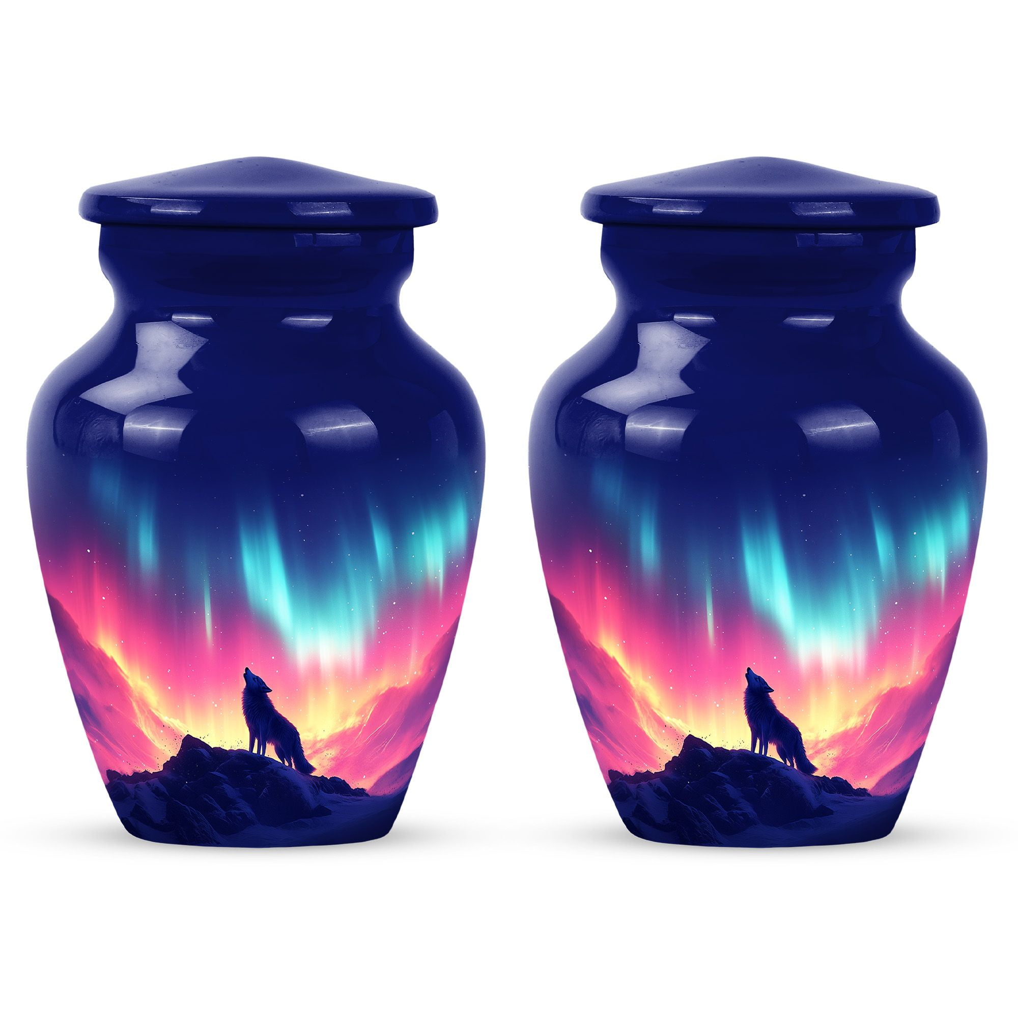 Aurora Wolf Funeral Urns For Human Ashes Adult Female - Large Urns For ...