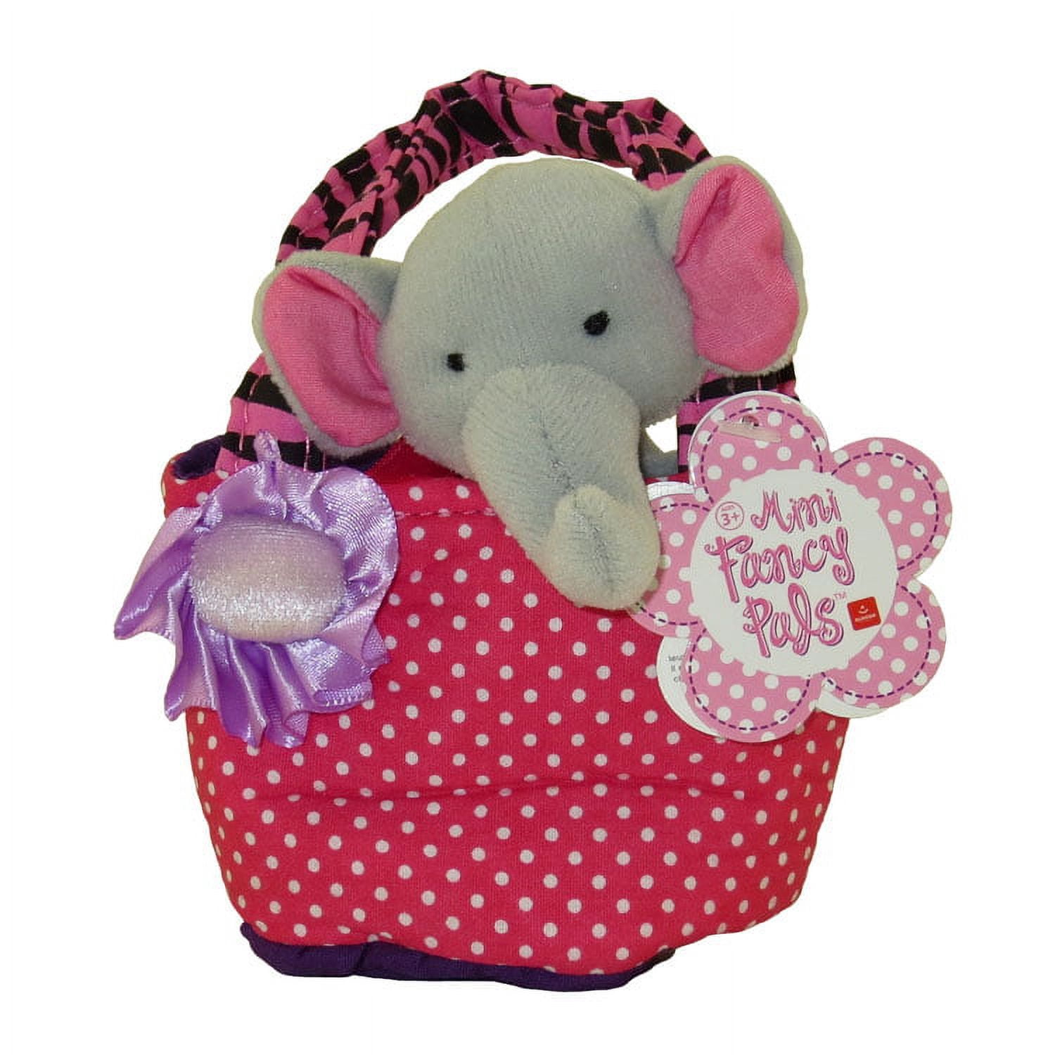 Aurora World Plush - Mini Fancy Pals Pet Carrier - ELEPHANT in Pink ...