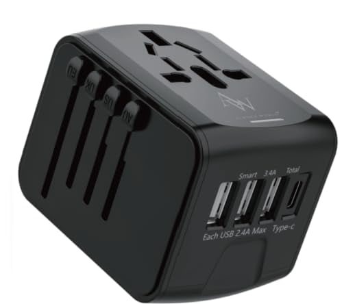 Aurora World TM World of Tech World Travel Adapter All in One with Type ...