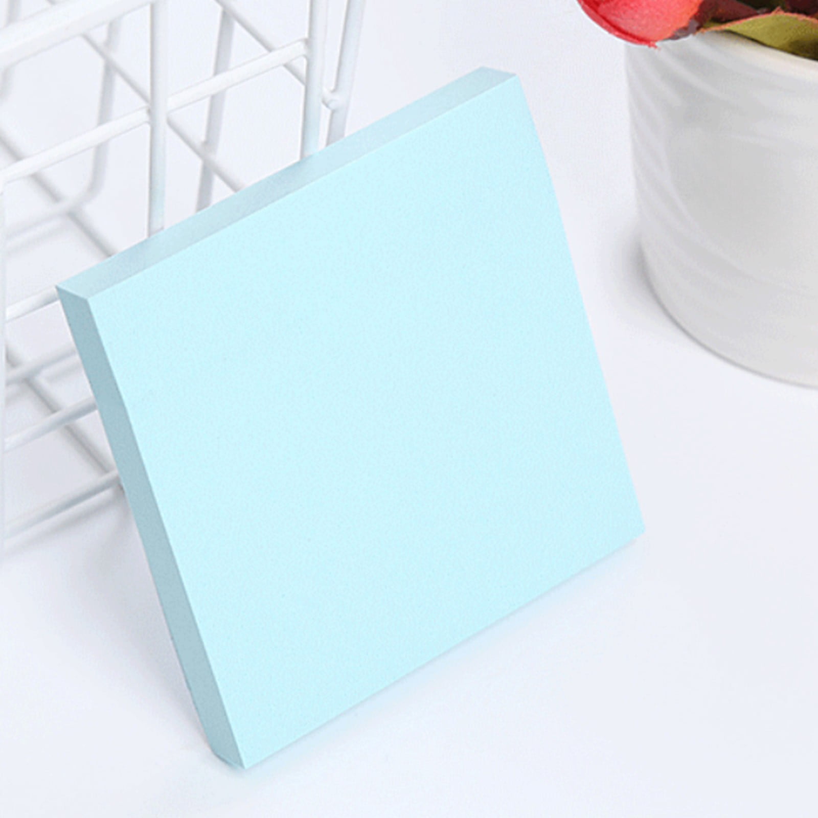 AuroraX 3x3 Sticky Notes, Blank Blue Self-Stick Pads 2X The Sticking ...