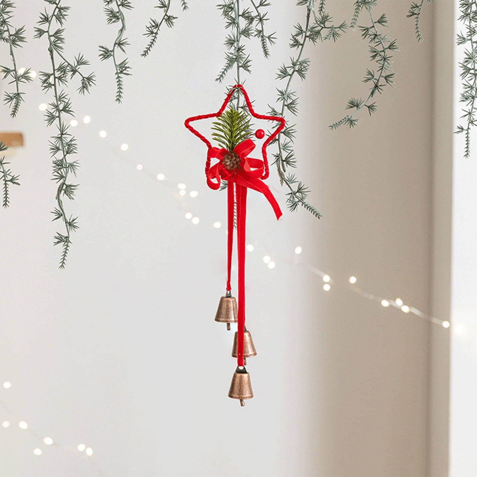 AuroraX Bohemian Christmas Decoration with Red String Decorative ...
