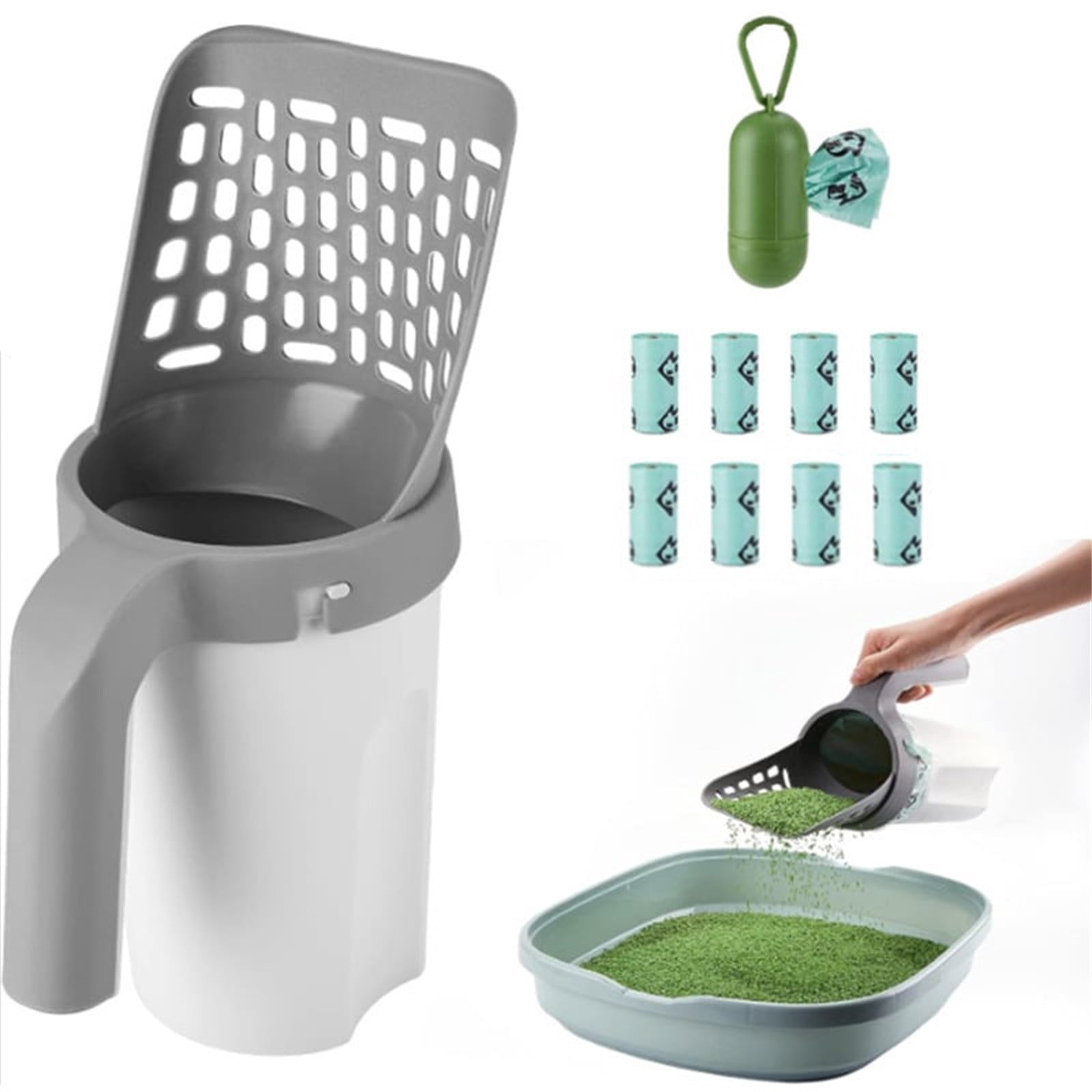 AuroraX Cat Litter Scoop Litter Scooper Portable Filter Scoop Large ...