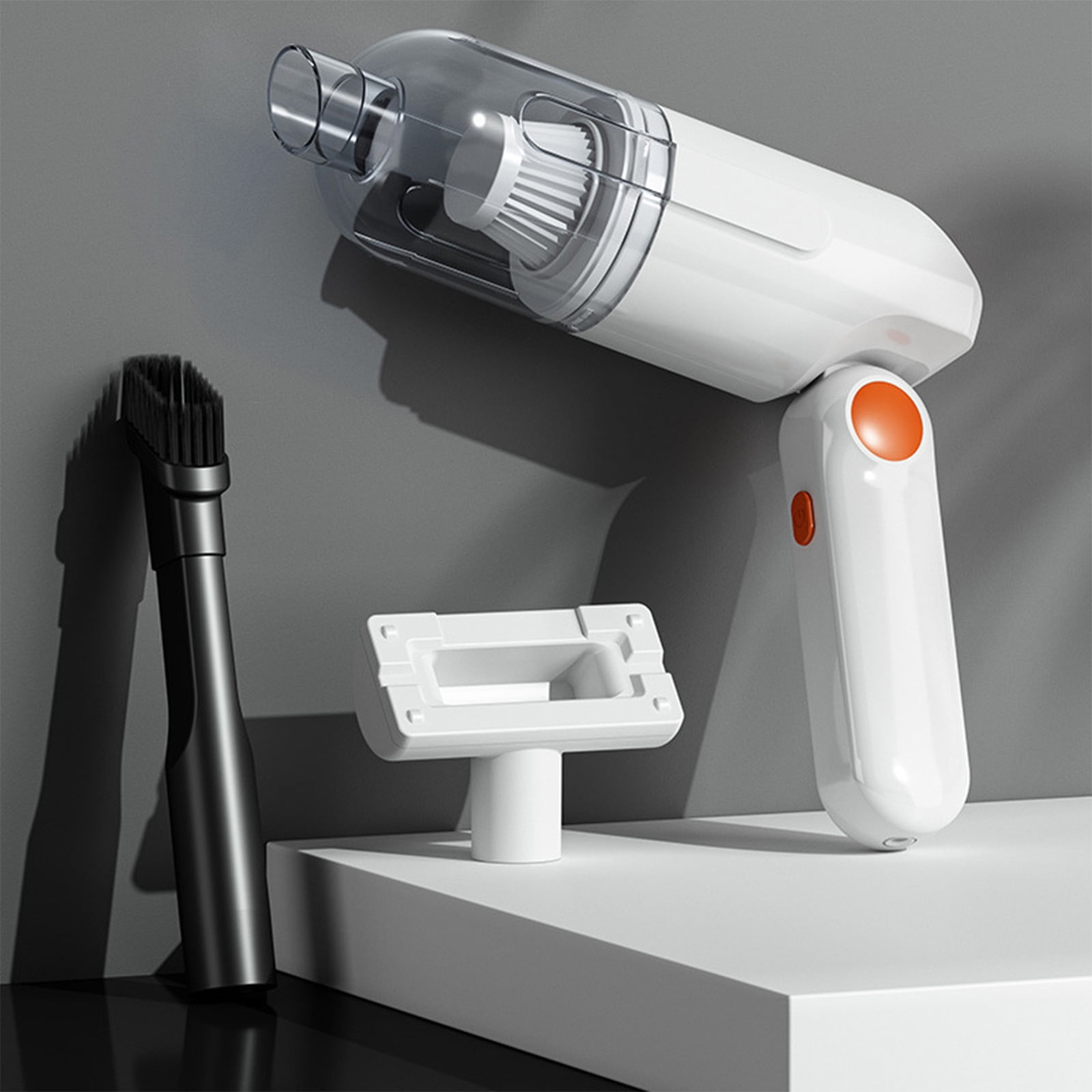 AuroraX Collapsible Cordless Car Vacuum Rechargeable Mini Desk Vacuum ...