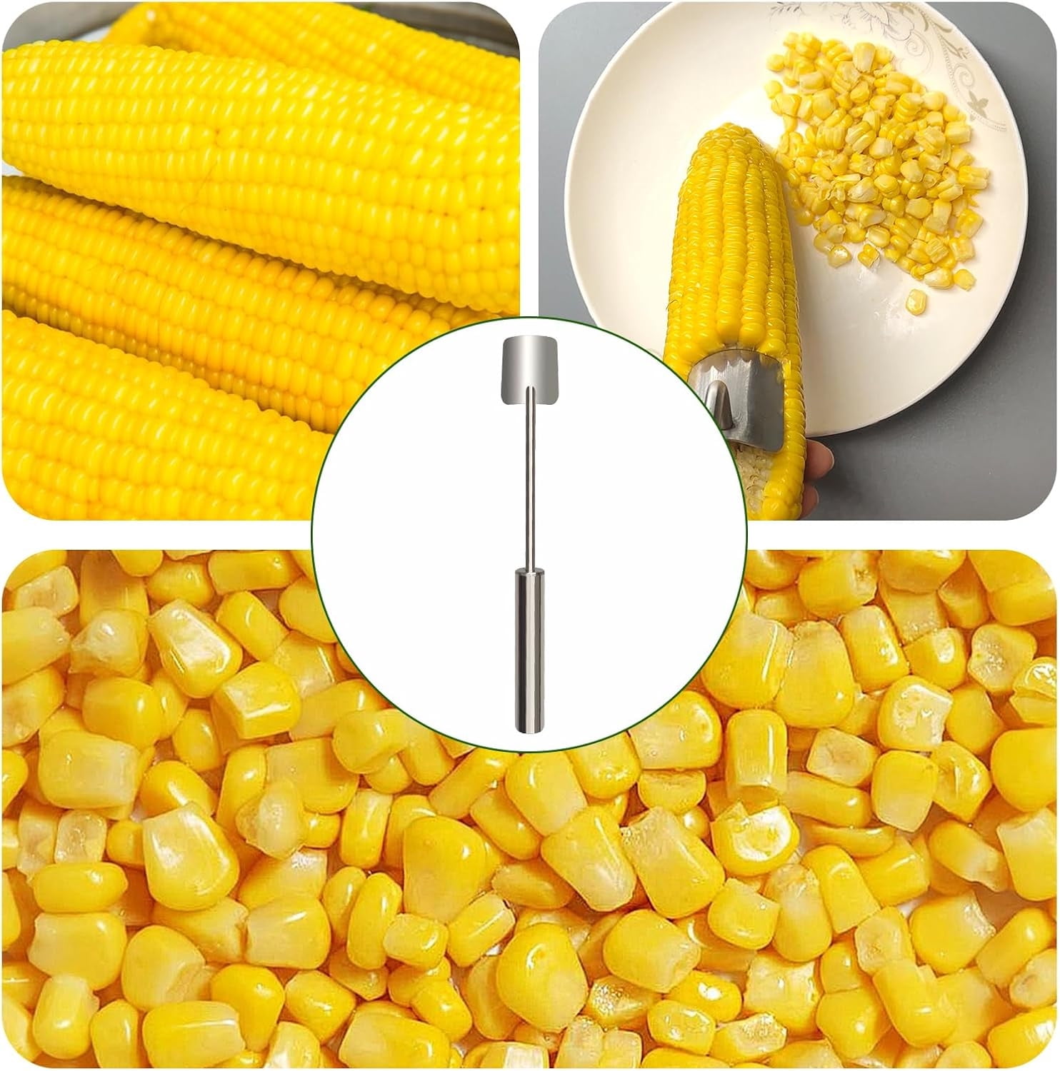 AuroraX Corn Stripper Tool for Corn On The Cob Stainless Steel Corn ...