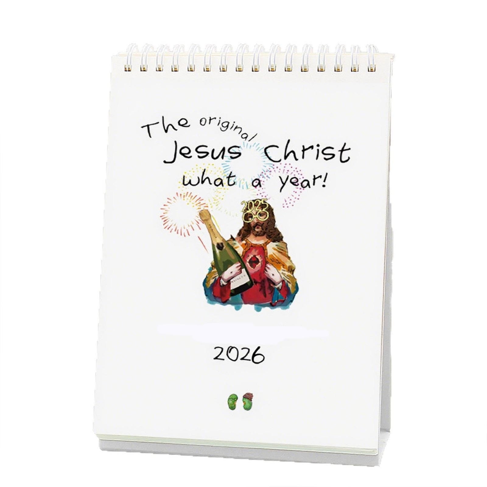 AuroraX Daily Desk Calendar 2026 12 Monthly Planner,Jesus Runs from Jan ...