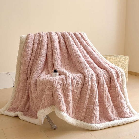 AuroraX Fleece Throw Blanket for Couch with Designs Pink Throws,40x60 ...
