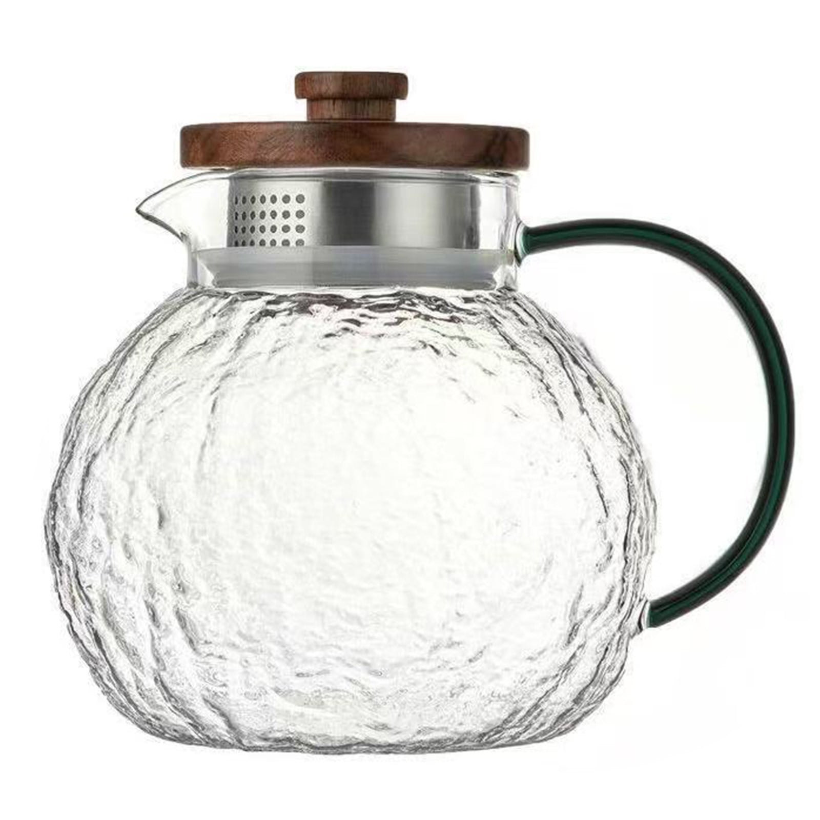 AuroraX Glass Pitcher with Lid and Handle 32oz for Sun Tea Hot and Cold ...