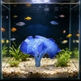 AuroraX Glow in the Dark Aquarium Decor Luminous Sea Anemone Fresh ...