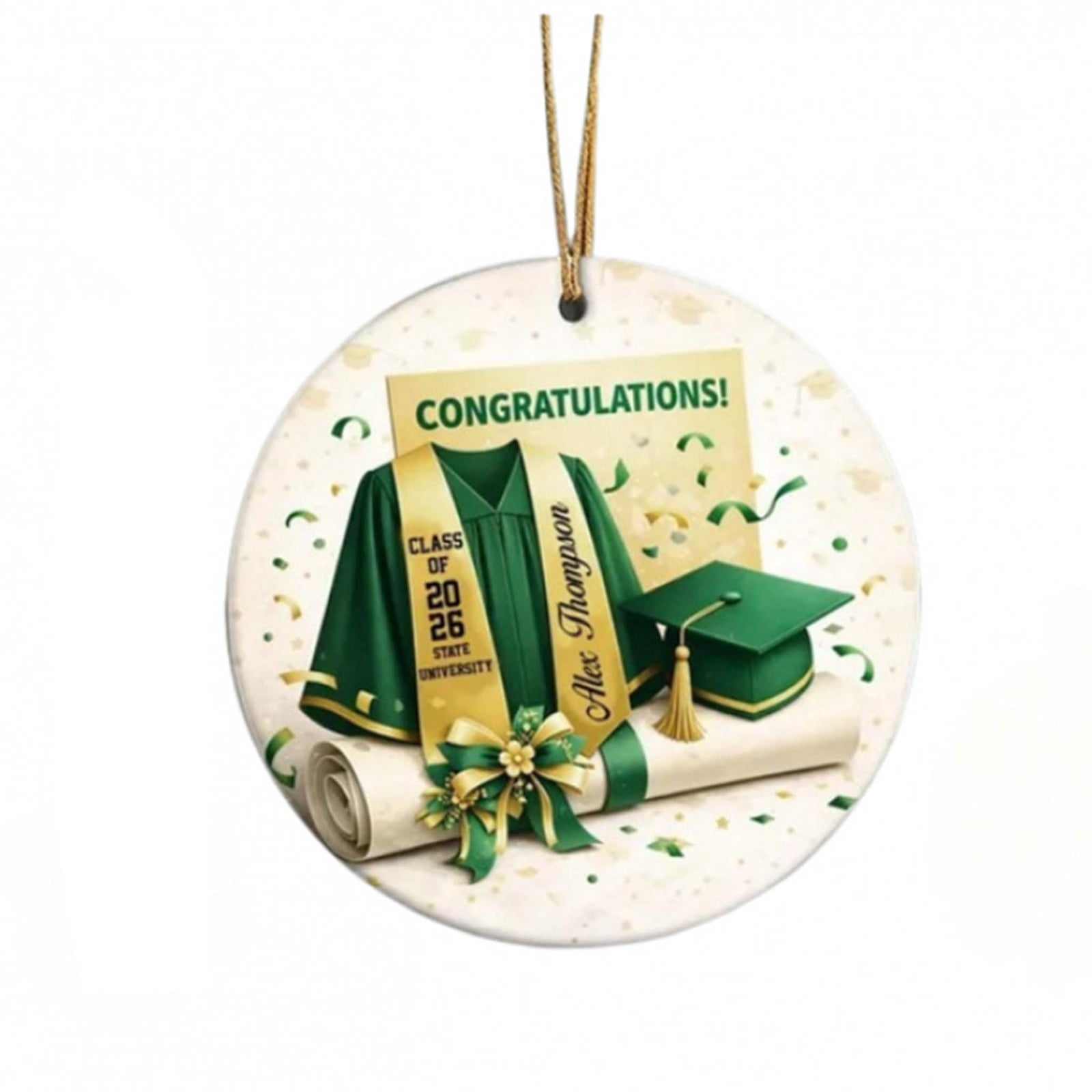 AuroraX Graduation Acrylic Pendant Graduation Party Favor Clear Hanging ...