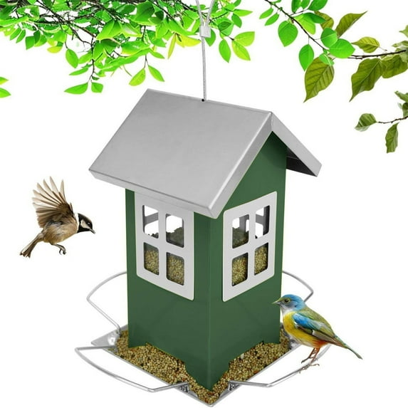 AuroraX Hanging Humming Bird Feeders,Outdoors Waterproof Glass Bird ...