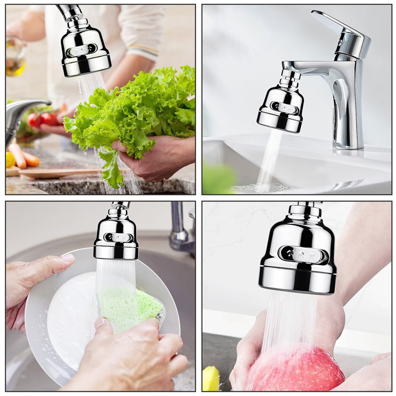 AuroraX High Pressure Shower Head,Water Saving Adjustable 3 Spray Modes ...