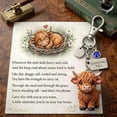 AuroraX Highlands Bull Metal Keychain Scottish Cow Keychain Brass with ...