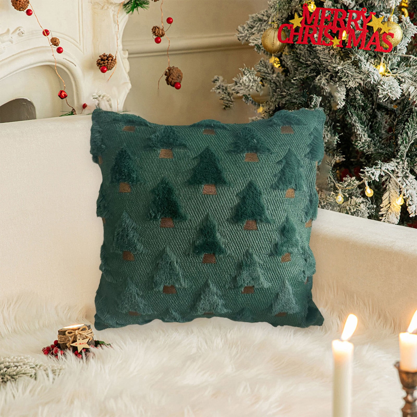 AuroraX Indoor Decorations Christmas Fall Pillow Covers,18x18 Inch ...
