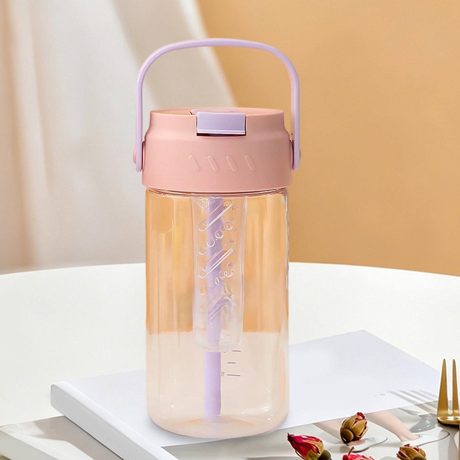 AuroraX Large Capacity Straw Cup Plastic Shatterproof Water Bottle ...