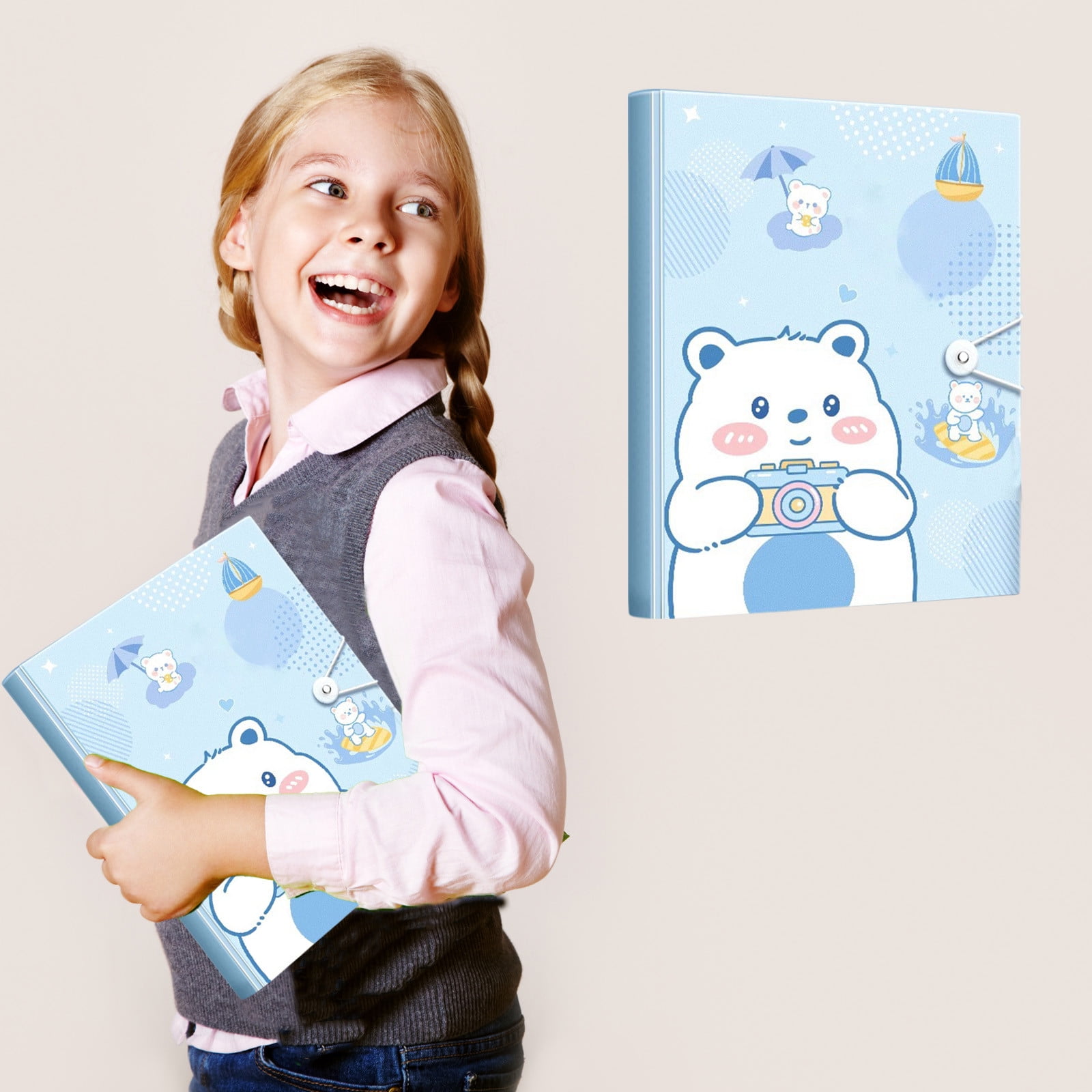 AuroraX Letter Size 8.5x11 in Accordion Folders with Prongs,Expandable ...