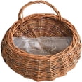 AuroraX Natural Rattan Wall Hanging Plantser Handwoven Woven Wall ...
