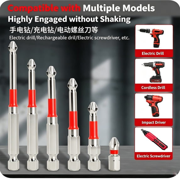 AuroraX PH2 Screwdriver Bits Set S2 Alloy Screwdriver Head Magnetic ...
