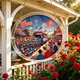 AuroraX Patriotic Suncatcher Puzzle 4th of July Stained Glass DIY Craft ...
