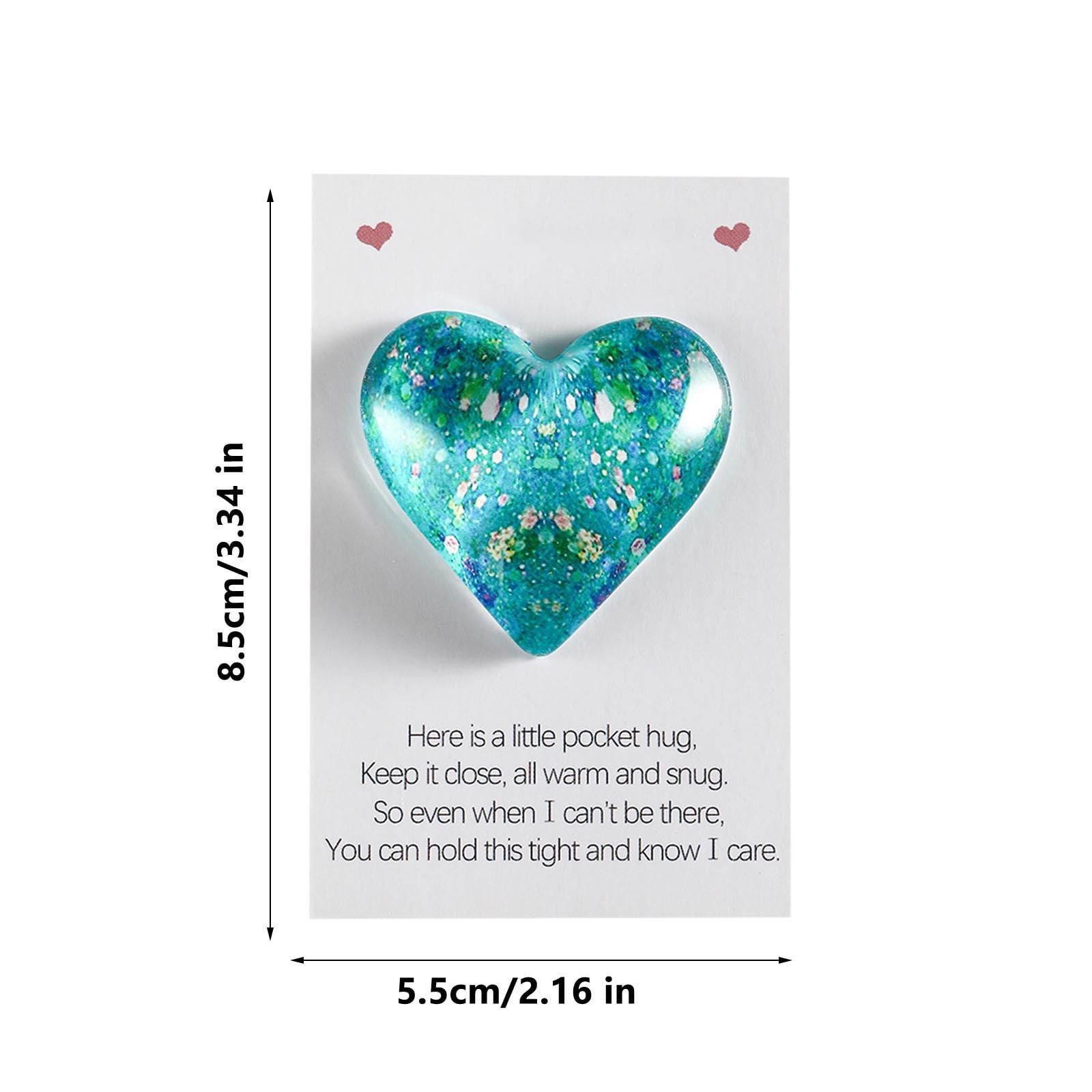 AuroraX Personalized Birthday Cards Heart Blue 3D Romantic Greeting ...