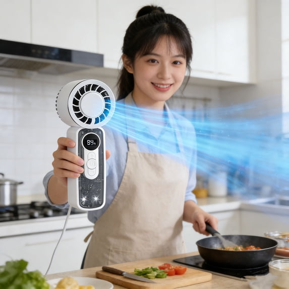 AuroraX Portable Handheld Mini Fan Thermoelectric Cooling Fan Ice ...