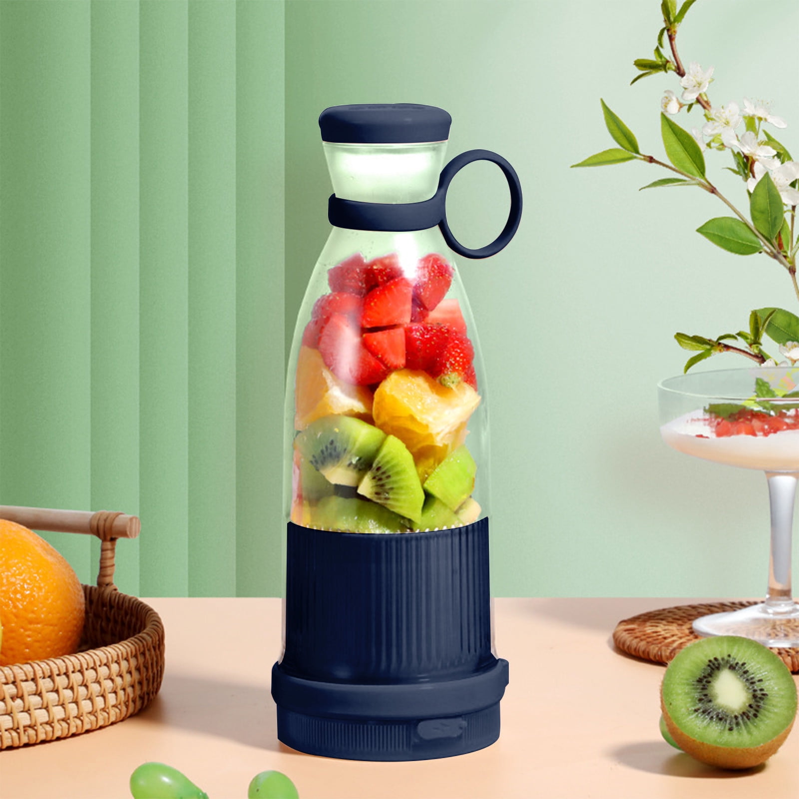 AuroraX Portable USB Rechargeable Juicer Mini Juicer Cup BPA Free Fast ...
