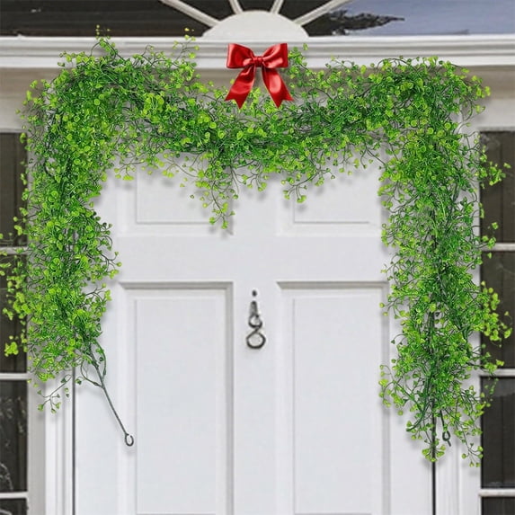 AuroraX Rattan Vine Garland for Mantle Faux Rattan Hanging Garland for ...