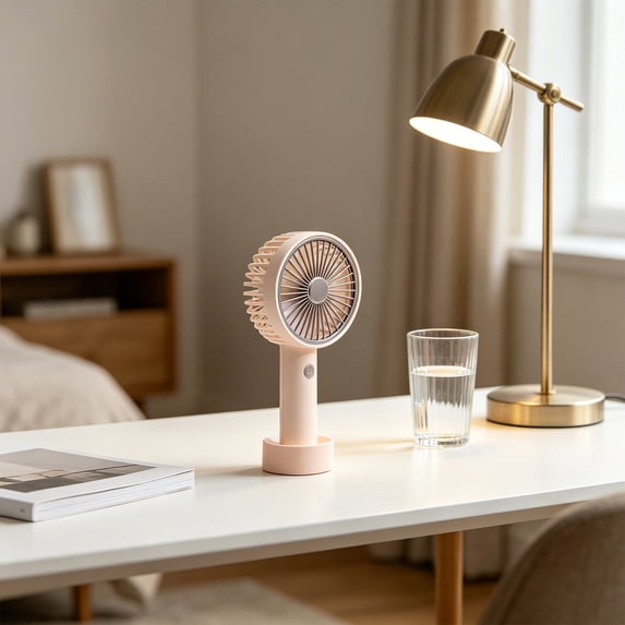 AuroraX Rechargeable Handheld Fan Light Mini USB Fan Quiet Motor 3 ...