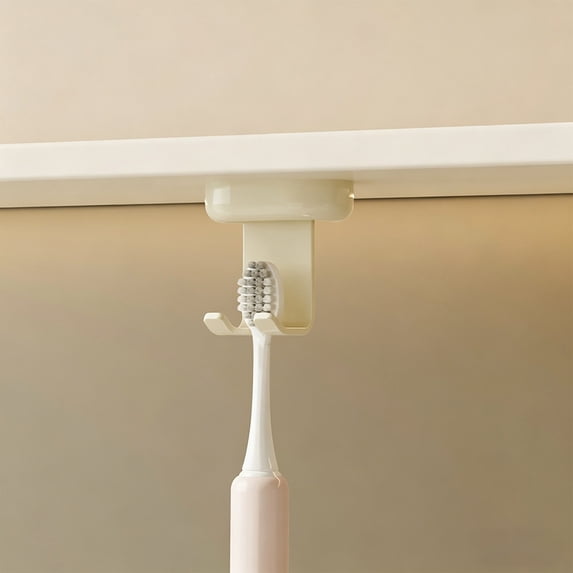 AuroraX Self Adhesive Toothbrush Holder Wall Mounted Toothbrush Rack ...