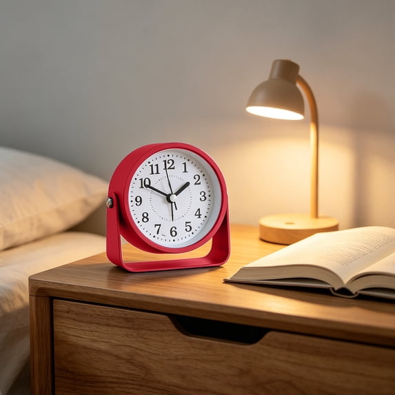 AuroraX Silent Non Ticking Alarm Clock Analog Desk Alarm Easy to Read ...