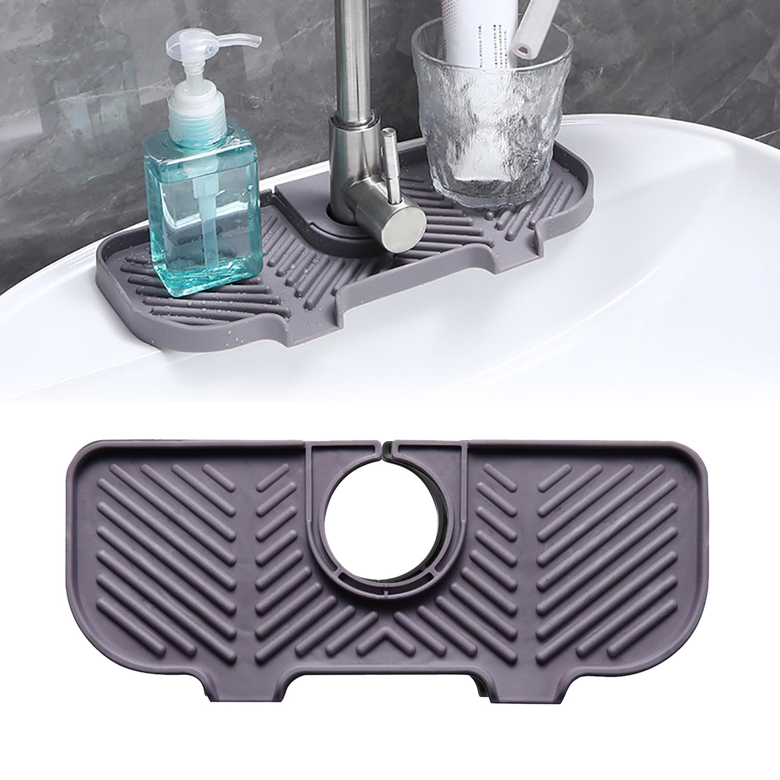AuroraX Soap Dispenser,Sponge Caddy for Kitchen Sink,Bathroom Kitchen ...