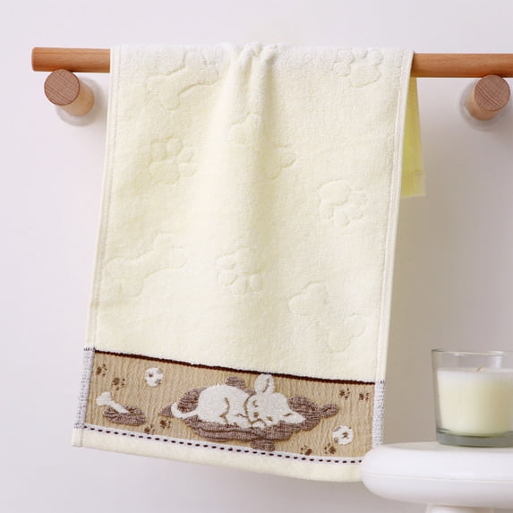 AuroraX Soft Cotton Cartoon Towel Decorative Kitchen Hand Towel ...